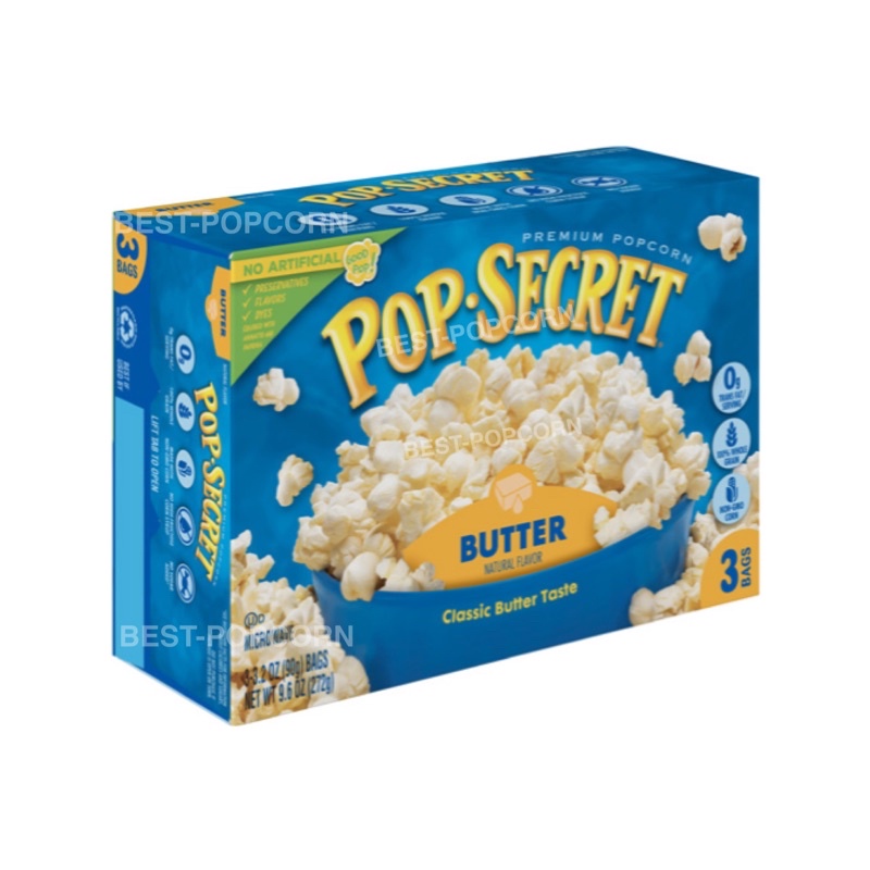 Premium Butter Flavor - Popcorn Microwave (90g.x3bag/flavor), ป๊อปคอร์น ...