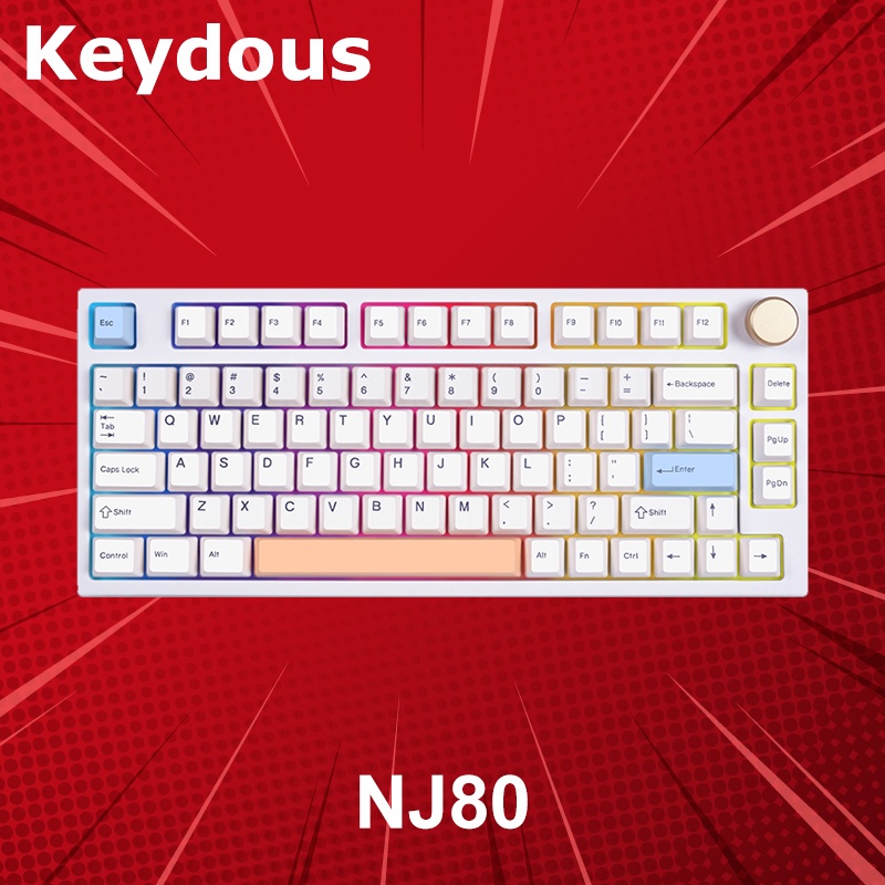 คีย์บอร์ด Keydous NJ80 (ภาษาอังกฤษ) ประกันศูนย์ 1 ปี - si5vxodkgu ...