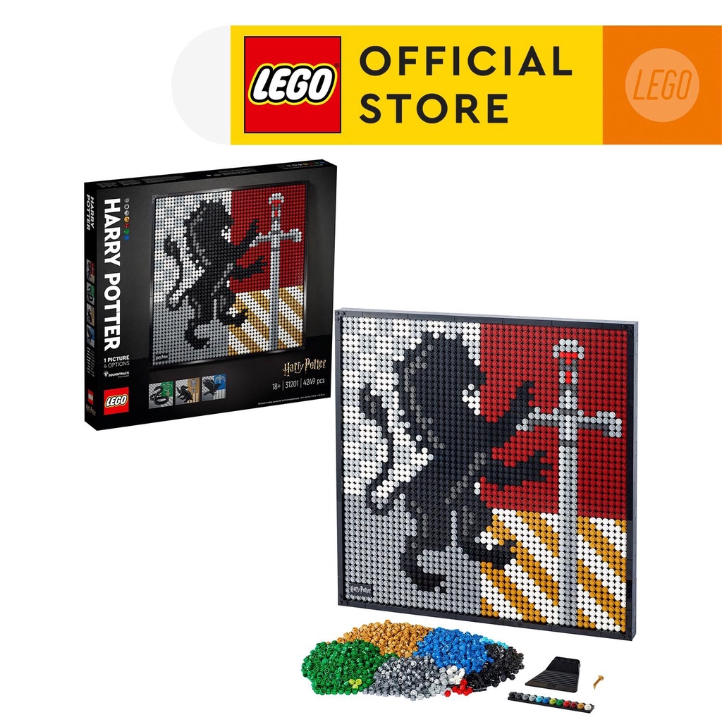 LEGO® Art Harry Potter™ 31201 Hogwarts™ Crests (4,249 Pieces) | Shopee ...