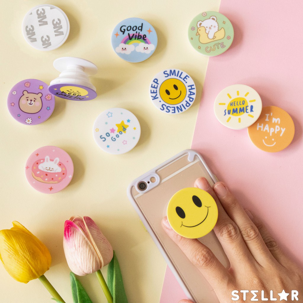 จัดส่งทันทGriptok ที่ติดหลังมือถือ กาวแปะ 3M ทนทานไม่หลุด - wee3shop - ThaiPick