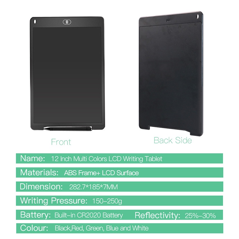 New12 inch Drawing Board LCD Screen Writing Tablet Digital Graphic ...