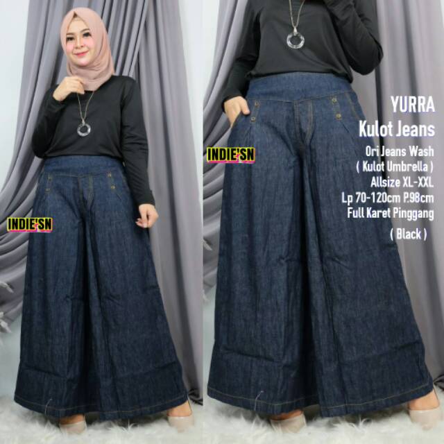 Yurra Culottes กางเกงยีน ขายาว สําหรับผู้หญิง โดย Indiesn Wash ...
