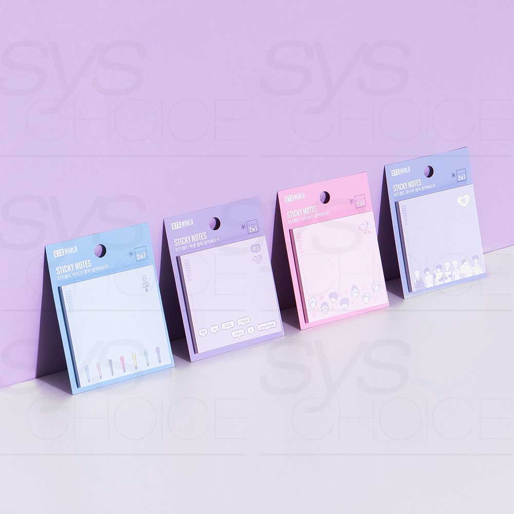 BTS WORLD Official MD Sticky Notes 4SET - syschoice.th - ThaiPick