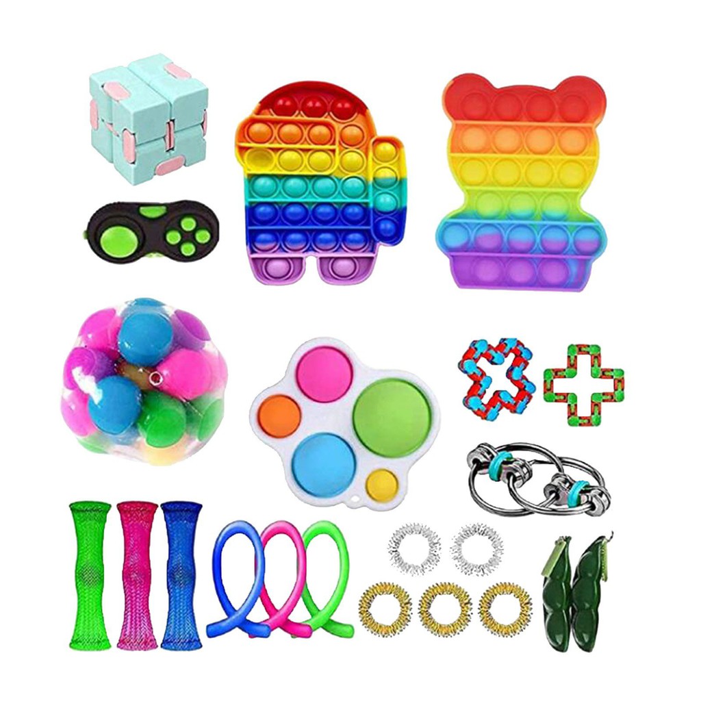 20/26Pcs ชุดของเล่น Fidget ราคาถูก Sensory Fidget ของเล่น Pack สำหรับ ...