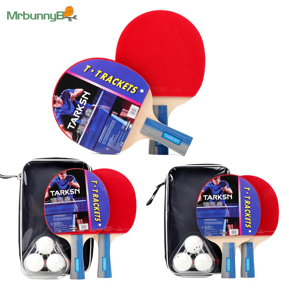 Table Tennis Paddle Set Racket Bar Racket Kit Table Tennis 2 Racket 3 Ball - xj08li3_b2 - ThaiPick