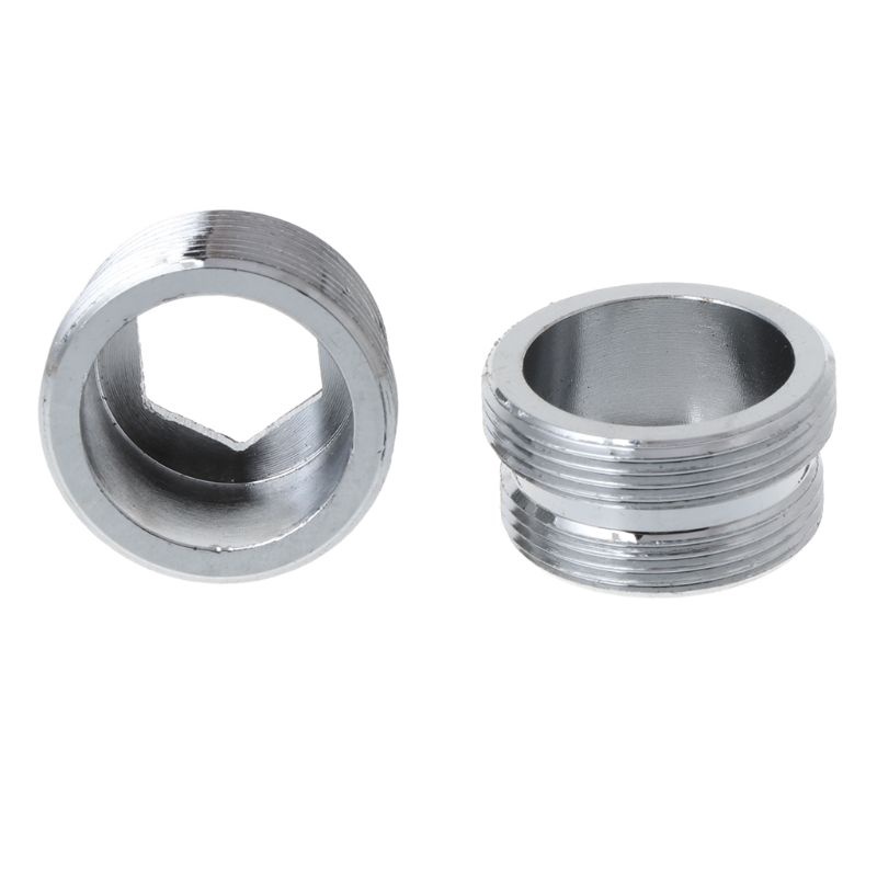 2 Pcs Dual Thread Faucet Adapter Transfer M22 Inner M24 Outer Metric ...