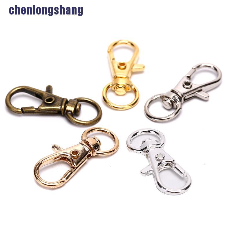【CLS】10pc Swivel Clips Snap Lobster Clasp Hook Key Ring Hooks DIY ...