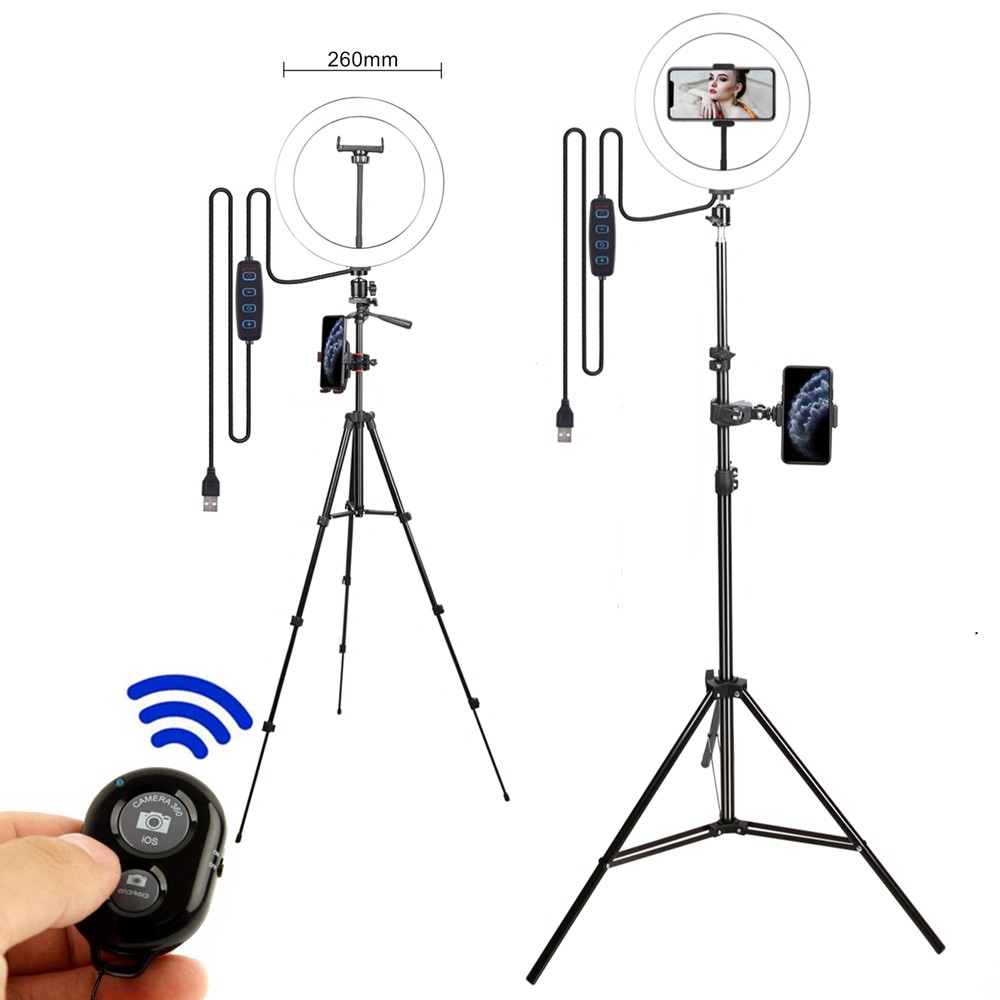 Led Light Ring Hoop To Make Tik Tok Tripod For Mobile With Lamp Youtube ...