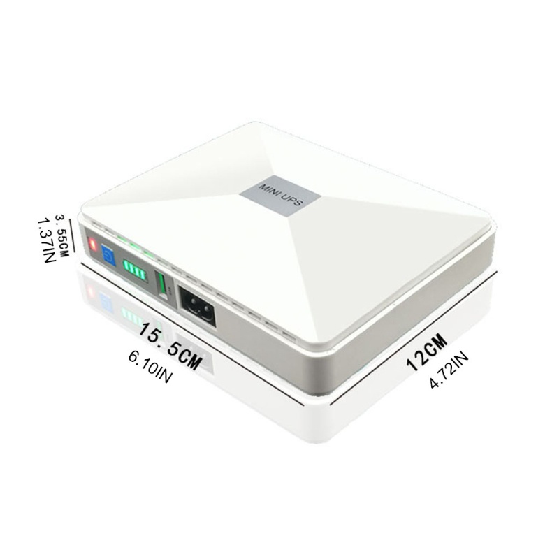 8000Mah Mini UPS 12V Battery Backup Portable Uninterruptible Power ...