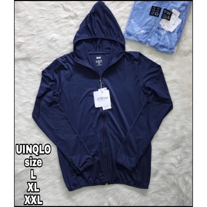 เสื้อแขนยาว ยูนิโค่ UNIQLO งาน UV มีหมวก ทรงสวย ผ้าใส่สบายบางๆ งานของแท้ มือ 1 งานป้าย ราคา 390 ...