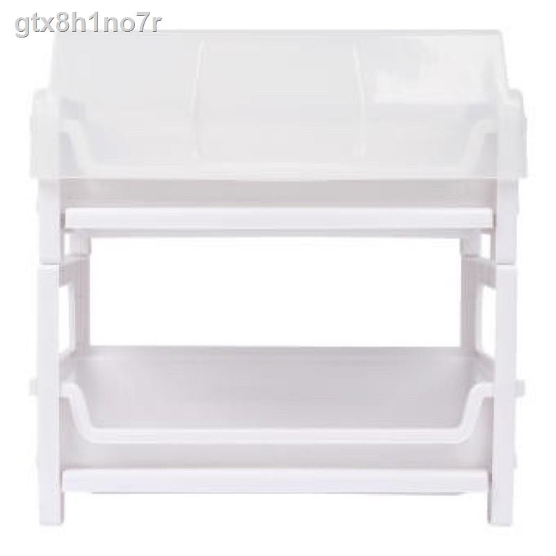 ชั้นคว่ำจาน คว่ำแก้ว มีฝาครอบ KEY WAY K960 2ชั้น พลาสติก สีขาว - gtx8h1no7r - ThaiPick