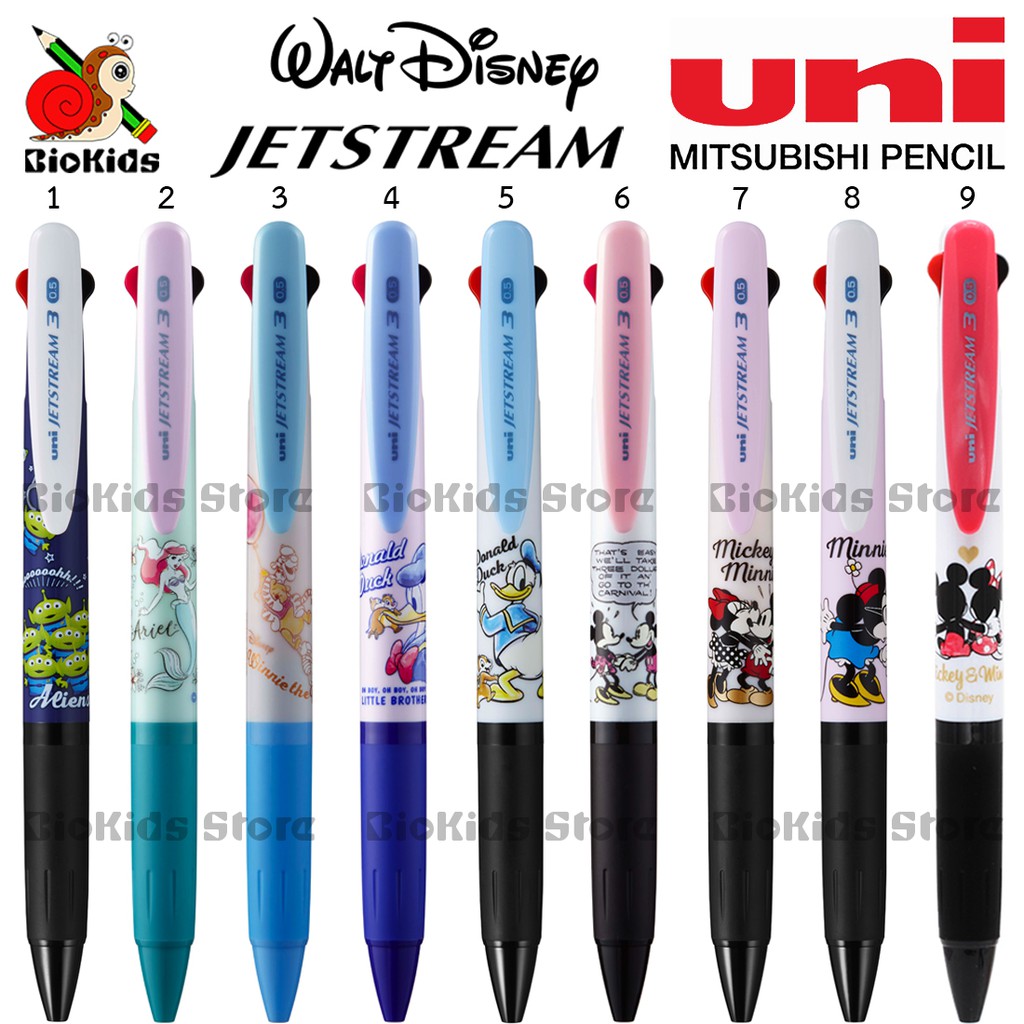 Uni jetstream disney 0.5 3 in 1 limited edition I ปากกาลูกลื่น 3 สี ...