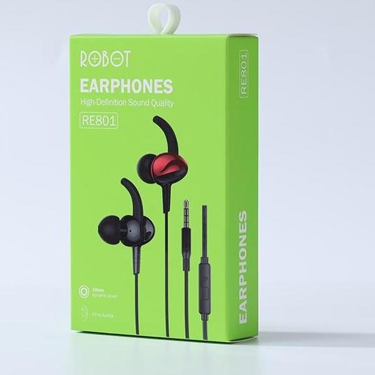 Robot RE801 หูฟังอินเอียร์ ตามหลักสรีรศาสตร์ (ใหม่ RE10 RE20 RE101S ...