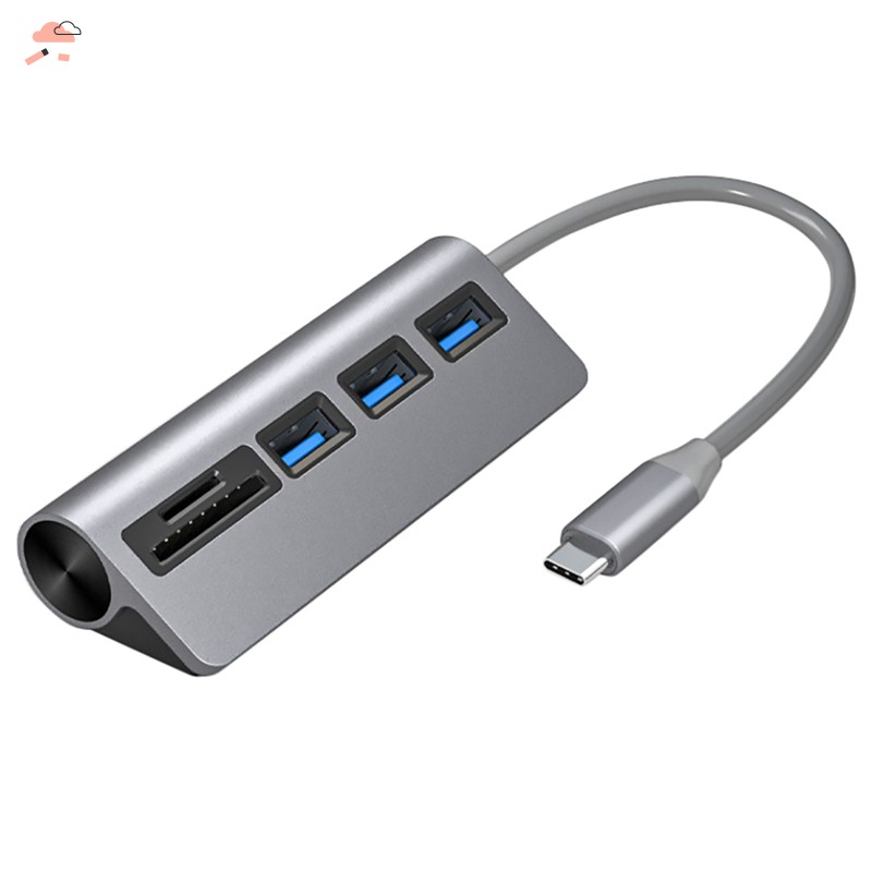 USB Hub Type-C to 3XUSB2.0+SD+TF Multi-Port Hub 5Gbps Card Reader ...