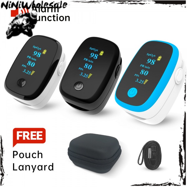 Portable OLED Digital Finger Pulse Oximeter Health Monitors SpO2 PI ...
