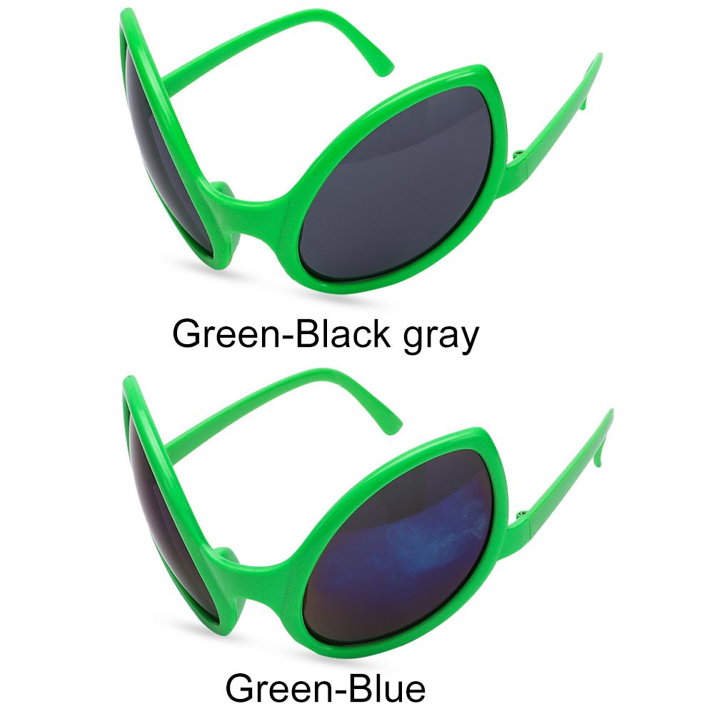 JONY Kids and Adults Green Alien Glasses Halloween Alien Sunglasses ...