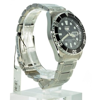 SEIKO 5 Submariner SNZF17 SNZF17K1 Black Dial Stainless Steel Automatic ...