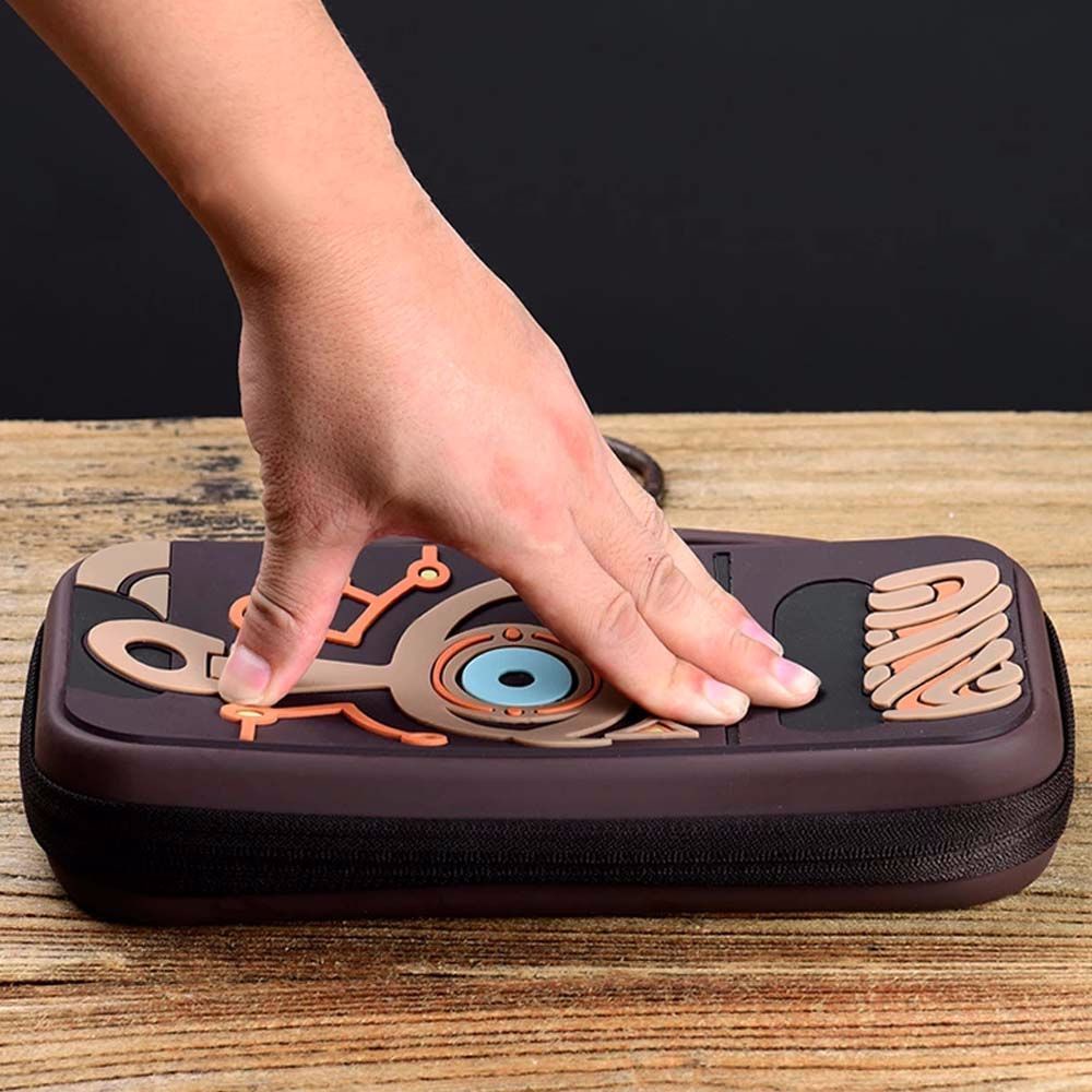 BACK2LIFE Waterproof Carrying Case Silicone Switch Accessories Switch Game Console Embossed ...