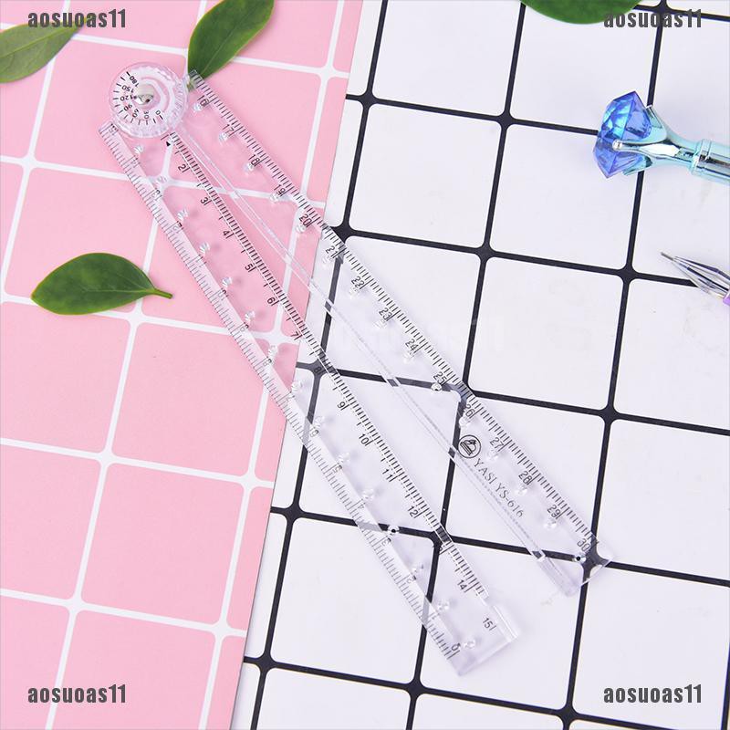 aosuOASclear plastic acrylic folding straight rulers 30cm drawing kid ...