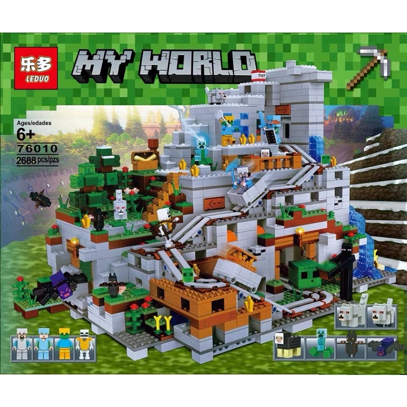 Lego bricks 21137 Minecraft Organization Cave Village Highly difficult ...