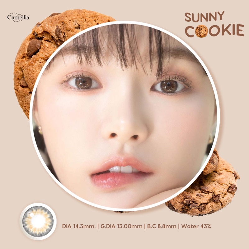 (ส่งฟรี) Chuu lens รุ่น Sunny Cookie สี Brown คอนแทคเลนส์เกาหลีรายเดือน ...