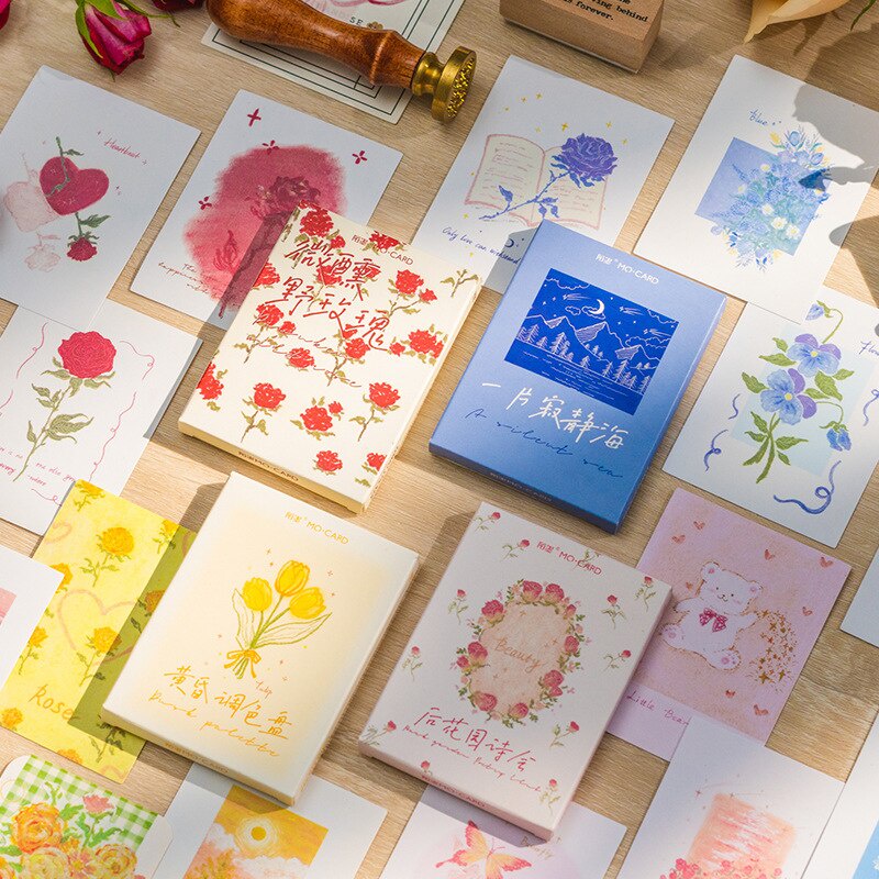 30 Sheets Assorted Color Flower Decorative Sticker | Shopee Thailand