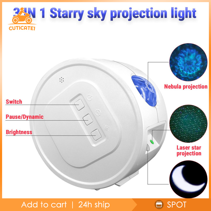 Cotton Light★ Mini LED Starry Sky Galaxy Projector Lamp Laser Home ...