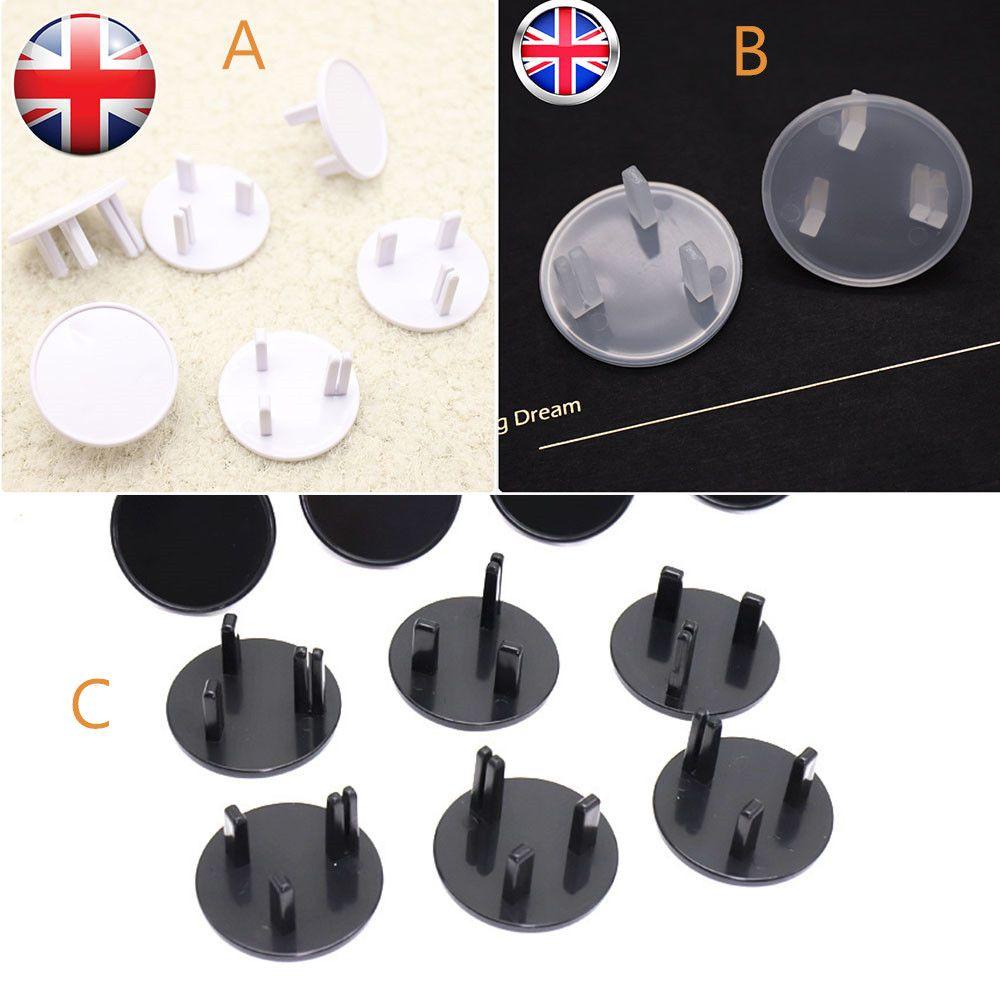 LILAC1 Black UK Power Socket Guard Protector White 10Pcs Safety Power ...