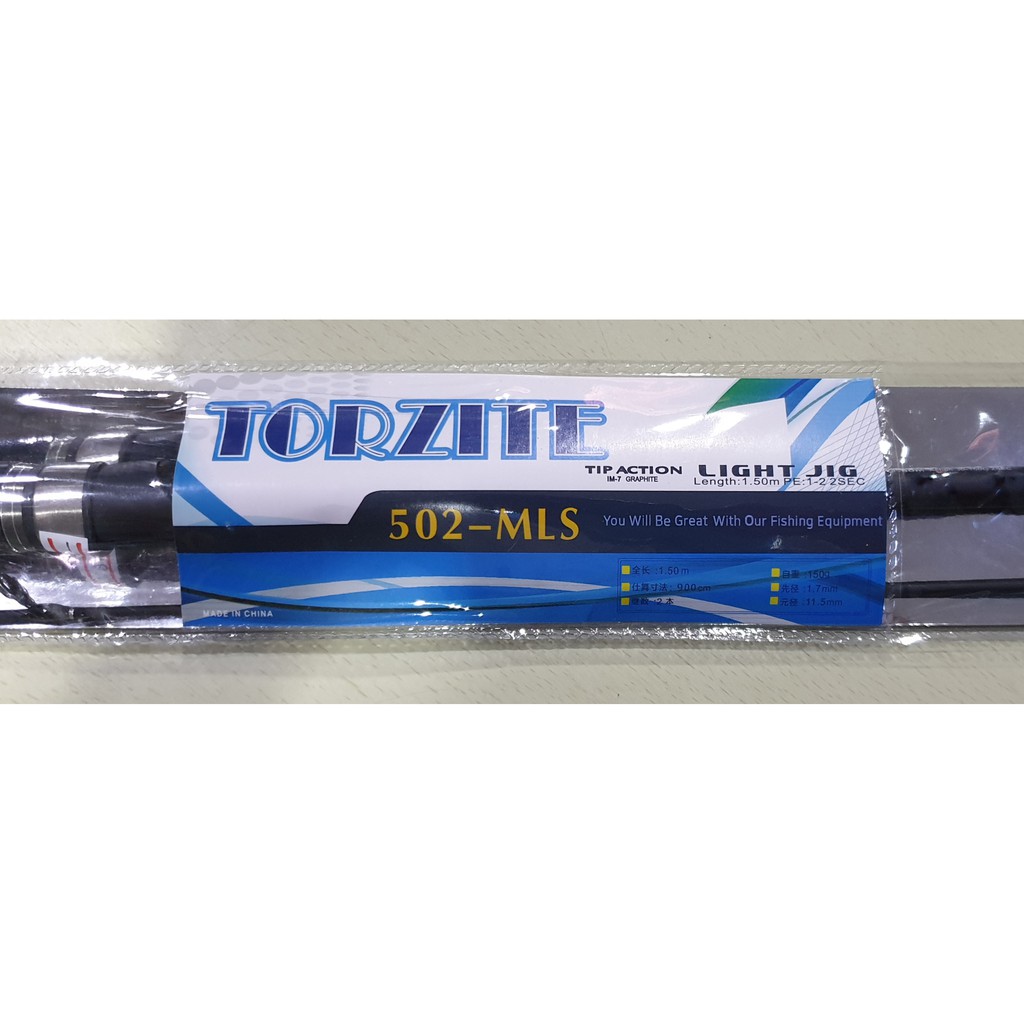 คันเบ็ดสปินจิ๊ก titan รุ่น torzite 502-MLS light jig ยาว 1.50m 2ท่อน pe ...