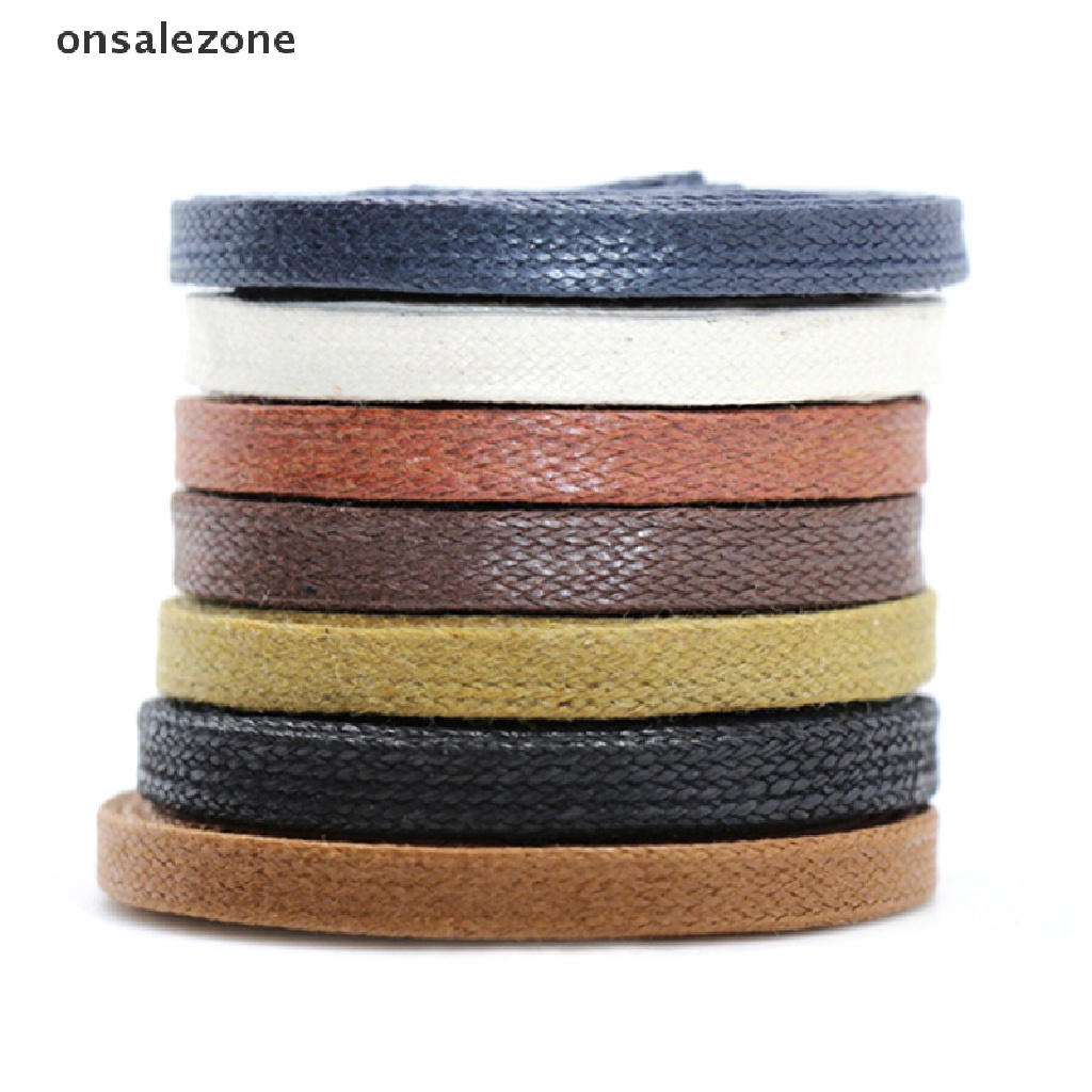 OZTH 1Pair shoelaces flat round leather shoes shoe strings 80cm /100cm ...
