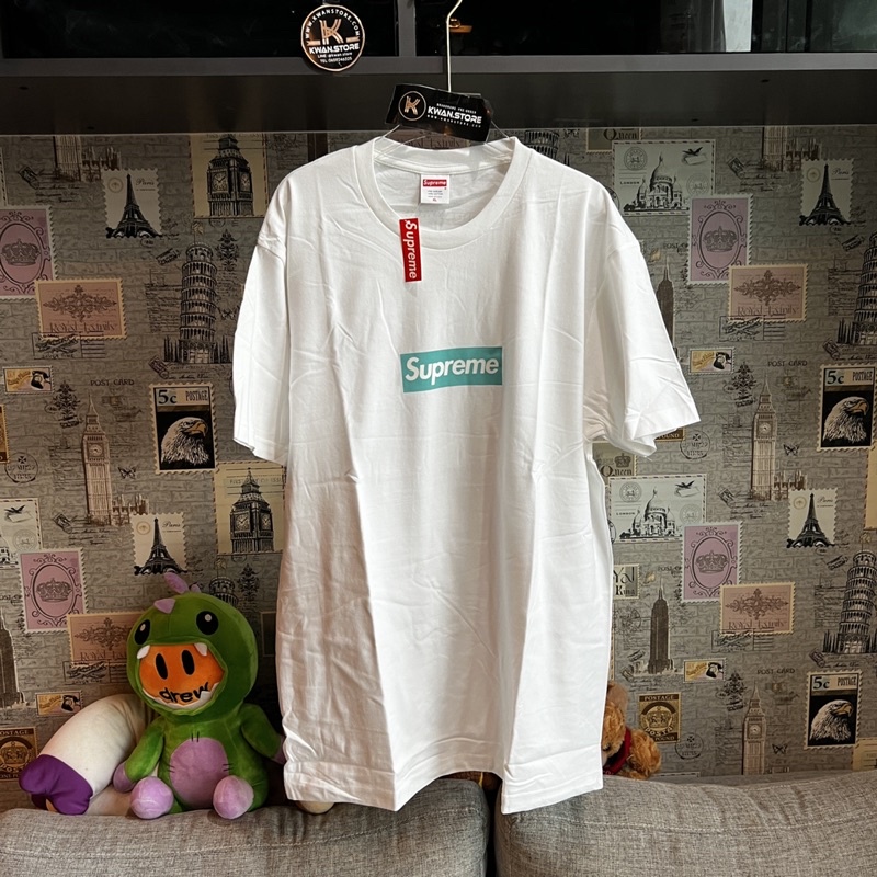 Supreme x Tiffany Co. box logo T-shirt SUP berlin tshirt ( ทิฟฟานี่ XL ...