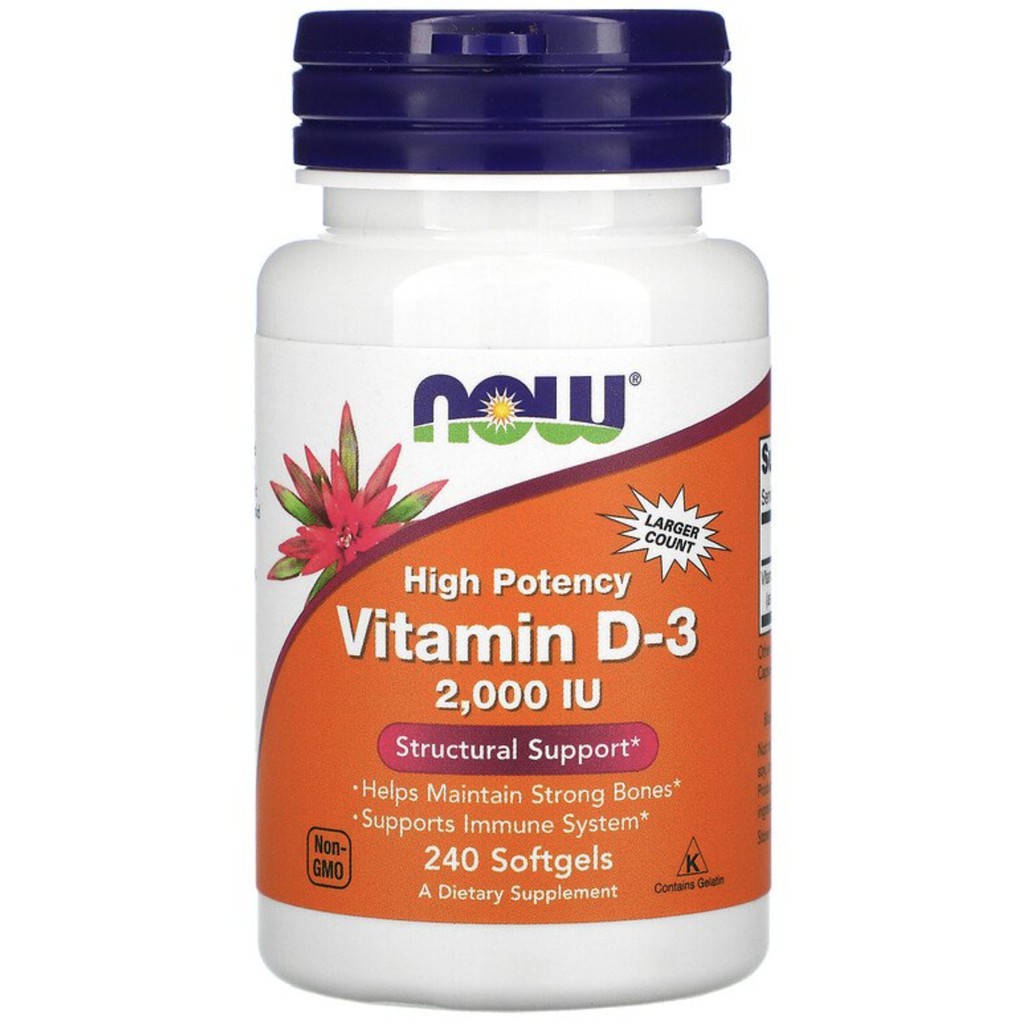 พร้อมส่ง Now Foods Vitamin D-3 High Potency 1000 IU 2000 IU 5000 IU 10000 IU วิตามินดี3 D3 ...
