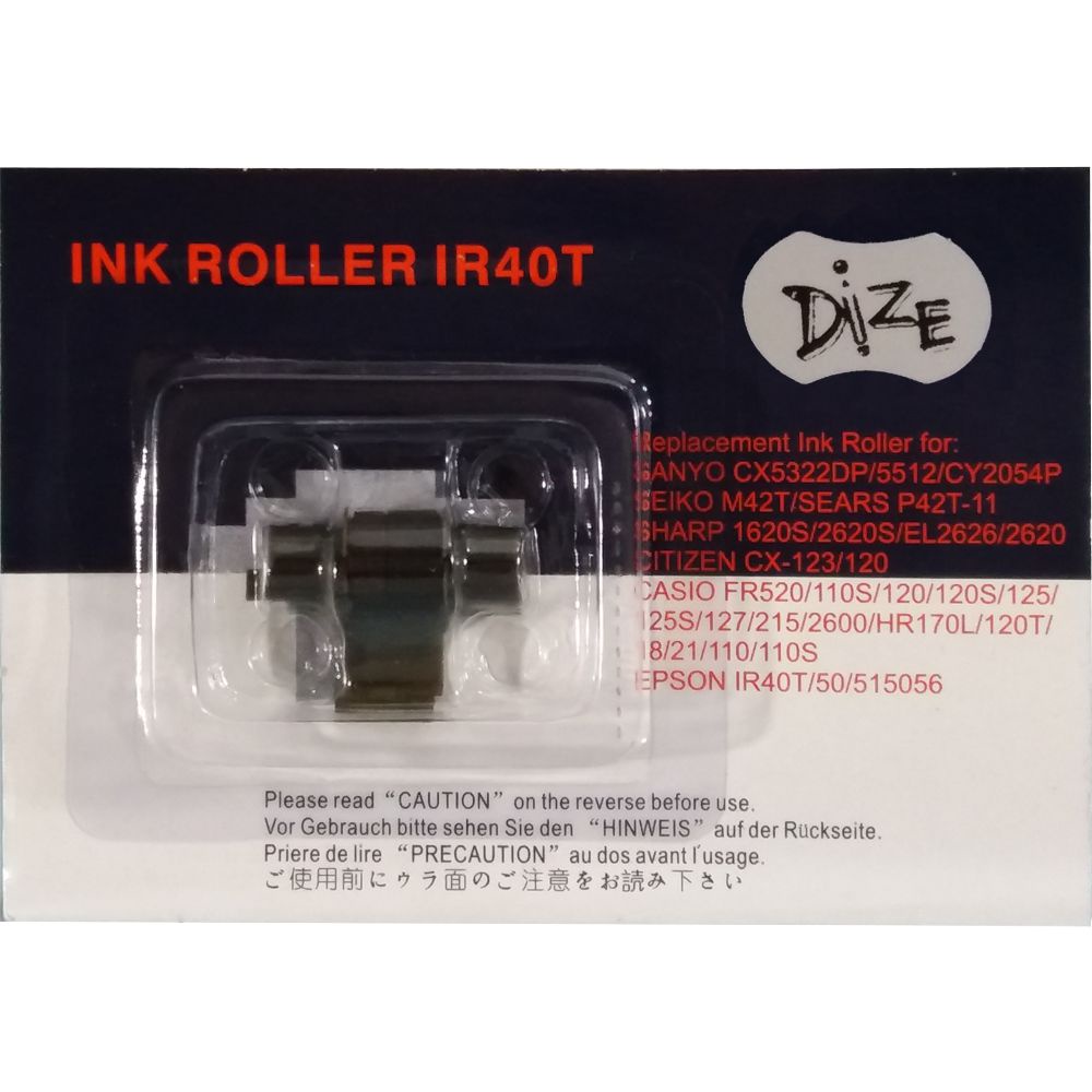 Dize ผ้าหมึกเครื่องคิดเลข อิ้งโรลเลอร์ ink roller เบอร์ IR40T หมึกดำ ...