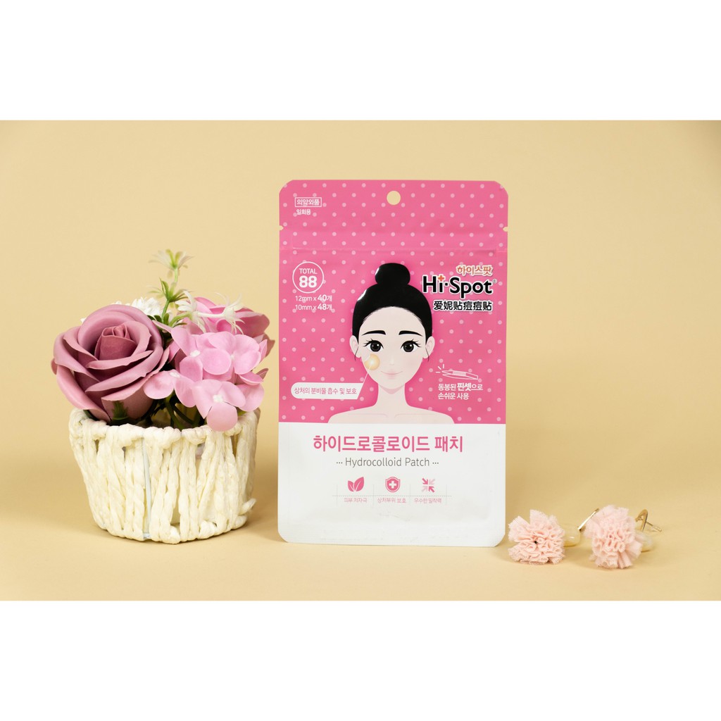 HD001 : แผ่นปิดสิว Hi-Spot Hydrocolloid Patch (Pink pack) | Shopee Thailand