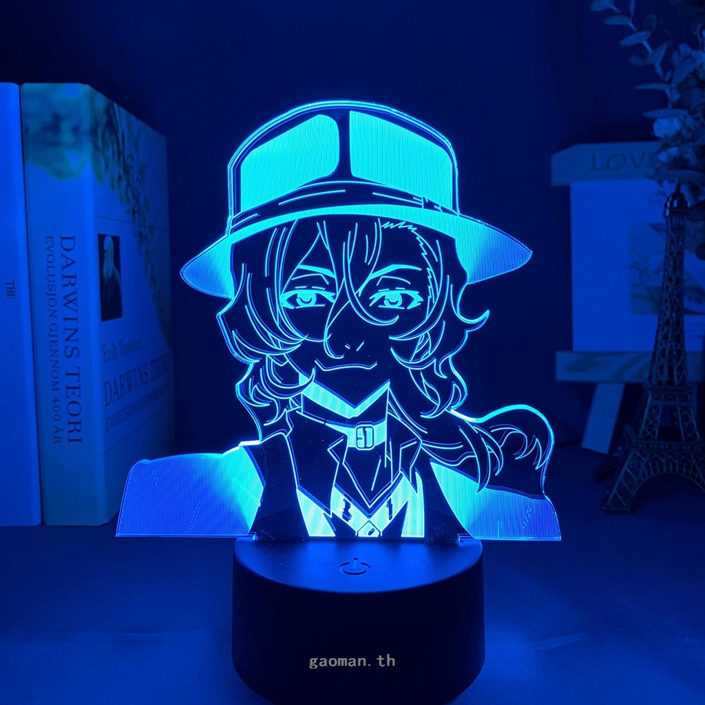 Bungo Stray Osamu Dazai Lamp For Room Decor Friend Birthday Gift Gadget ...