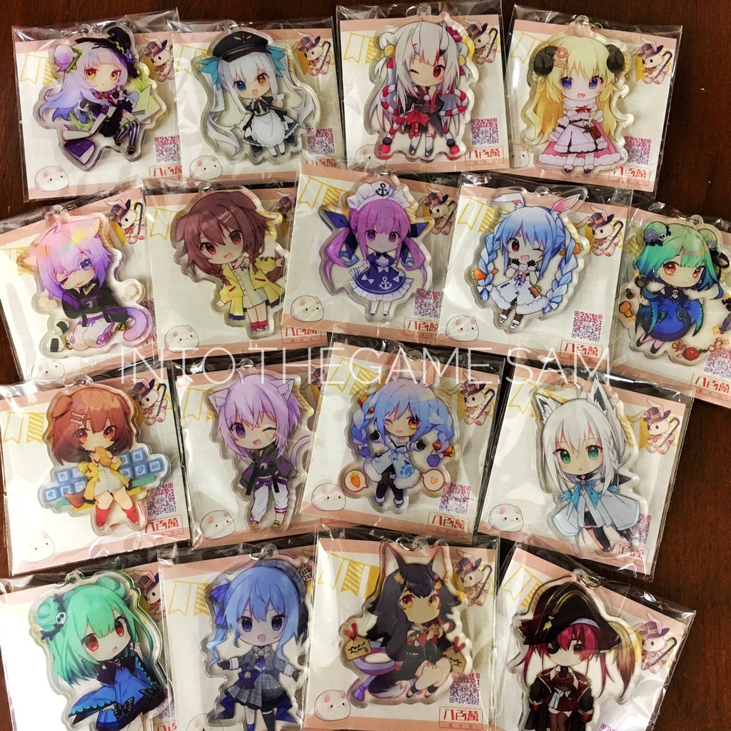 [พร้อมส่ง] พวงกุญแจ Hololive Vtuber Acrylic Keychain เป็น Fanmade ...