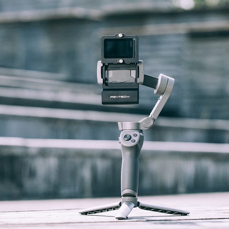 PGYTECH ACTION Camera Adapter for DJI Osmo Mobile 3 Zhiyun Smooth 4 ...