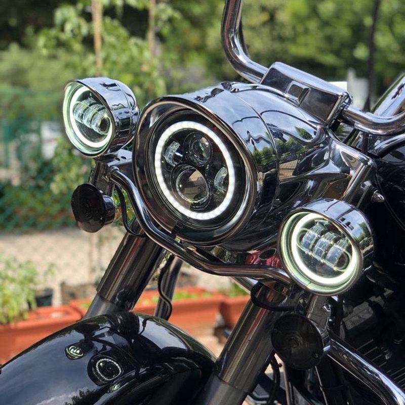 Hot Stock73939 LED Headlight white DRL 4.5inch LED Auxiliary Spot Fog ...