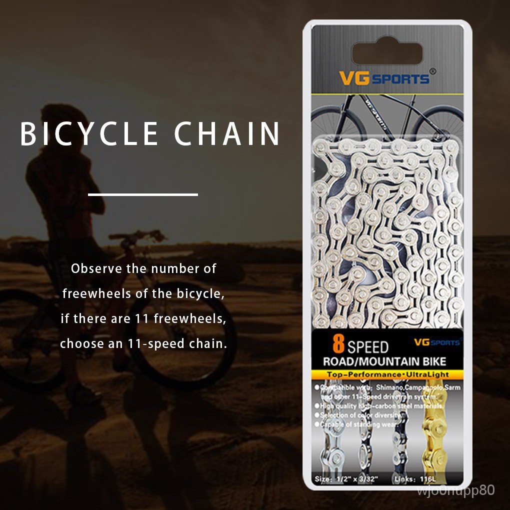 Zxe6 【LOCAL STOCK】 VG Sports 8/9/10/11 Speed Bicycle Chain Mountain ...