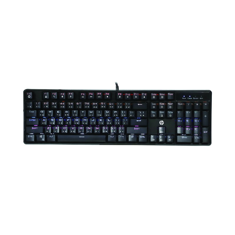 คีย์บอร์ดHP GK320 MECHANICAL KEYBOARD 104 KEYS BLUE SWITCH - bt7bg00el5 ...