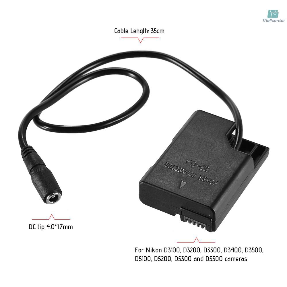 MallCenter Andoer EP-5A DC Coupler Power Connector EN-EL14 Dummy ...