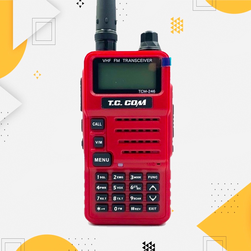 วิทยุสื่อสาร T.C. COM รุ่น TCM-246 สีแดง (มีทะเบียน ถูกกฎหมาย ...