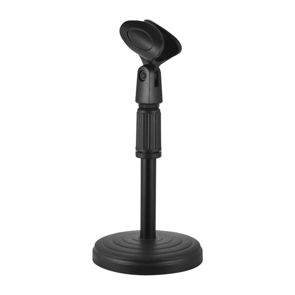 codPortable Fixed Desk Microphone Stand Mic Holder with Clip 205mm ...