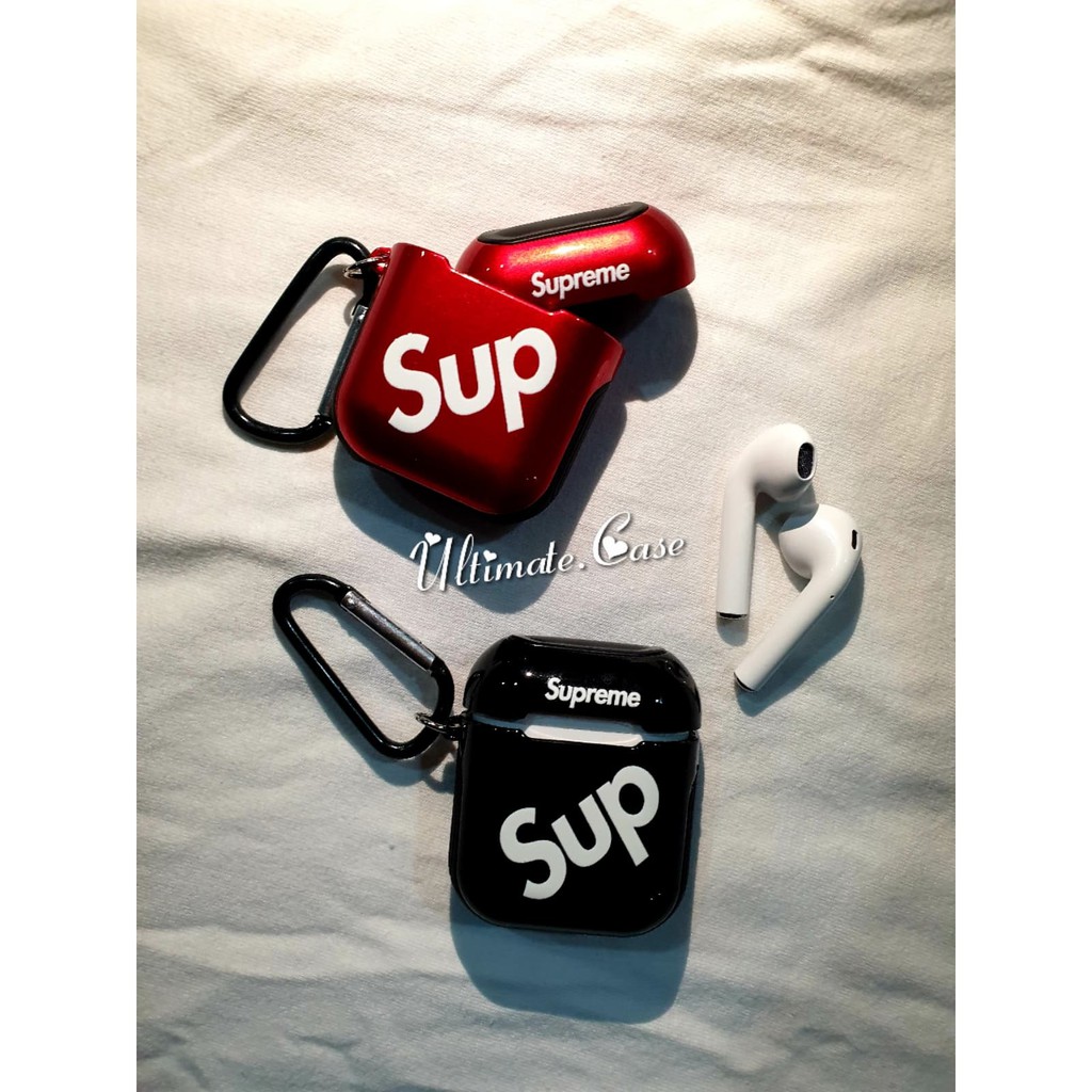 Airpod Supreme Case (มีให้เลือก 2 สี: แดง/ดำ) เคสแอร์พอดพรีเมียม ...
