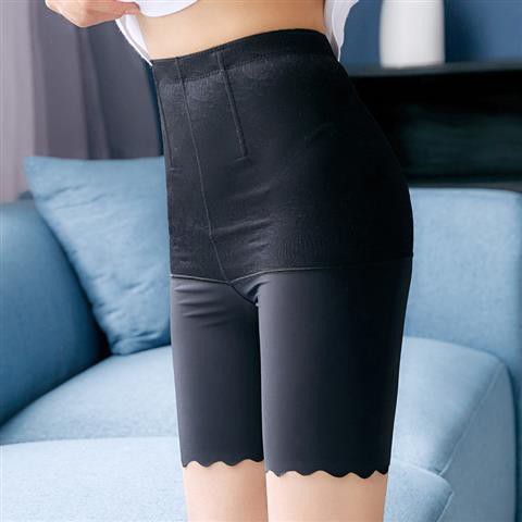 ผ้าไหมน้ำแข็งฤดูร้อนสูง -กางเกงพุงเอว กางเกงเซฟตี้ กางเกงปกป้องผู้หญิง ...