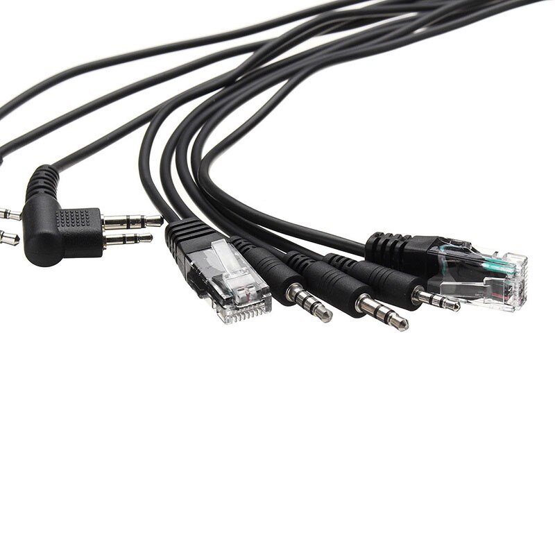 hot 8 in 1 USB Program Programming Cable Data Cord for Icom BaoFeng uv ...