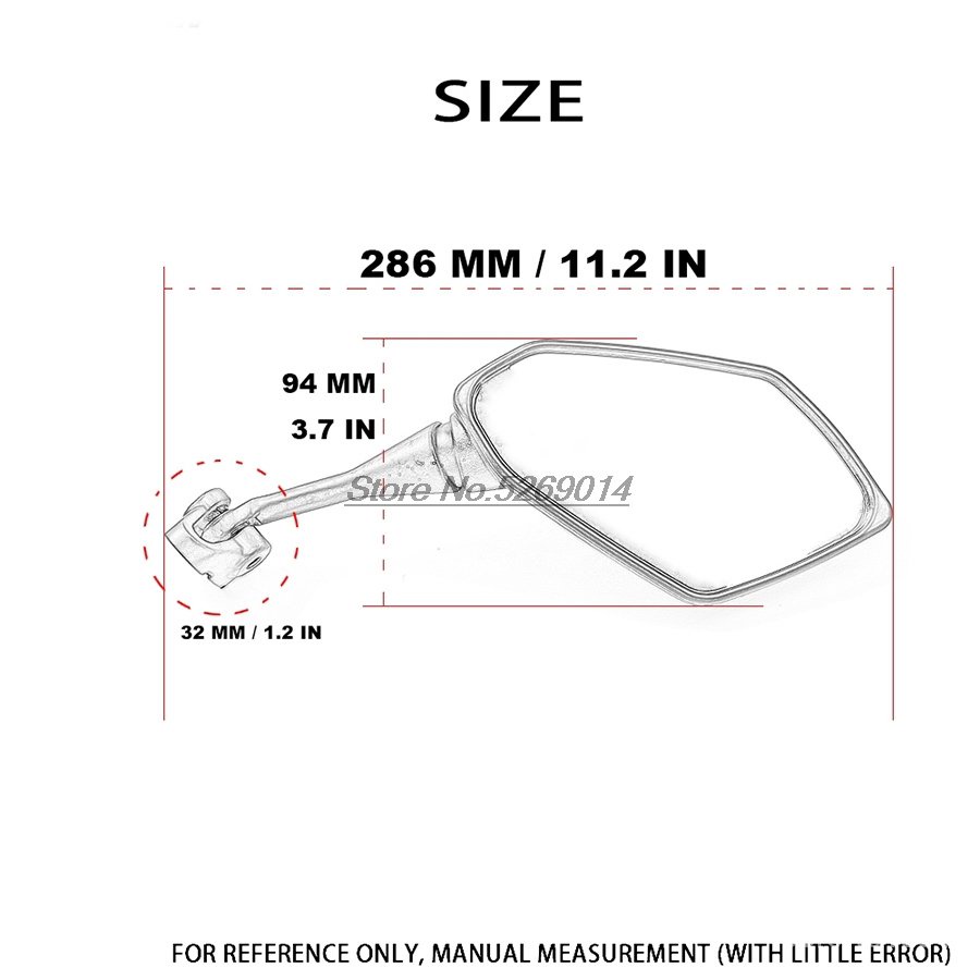 Original Motorcycle Mirrors mounting kit for Kawasaki Vn800 Honda Cbr ...