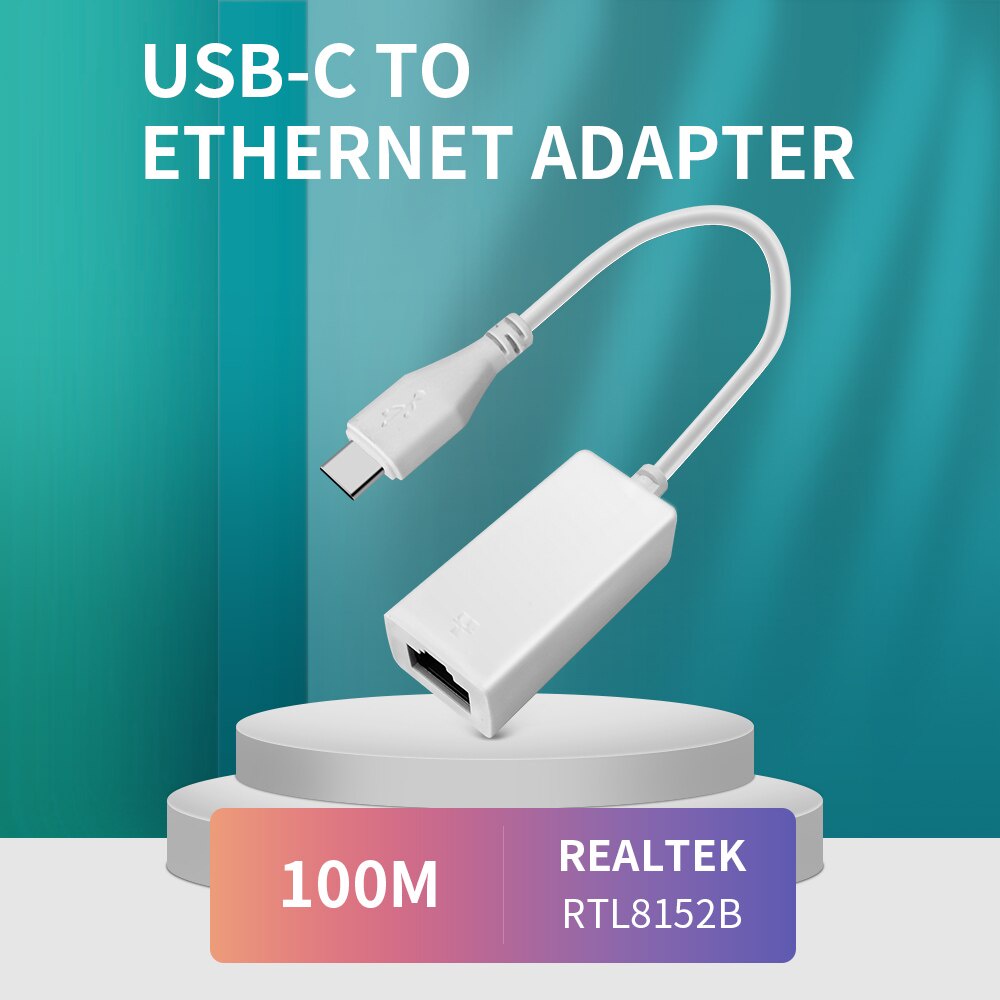 USB Ethernet adapter Realtek RTL8152 USB-C ethernet cable Type-c USB 2. ...