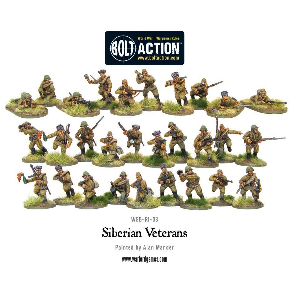 BOLT ACTION Soviet Union - 34 Soviet Infantry / Siberian Veterans - WW2 ...