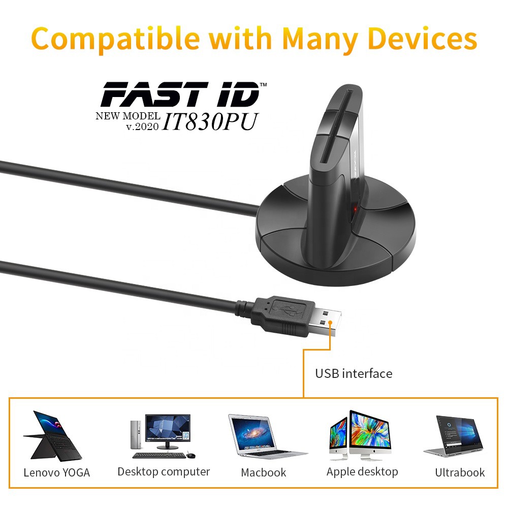 ใหม่ล่าสุด เครื่องอ่านบัตรประชาชน FAST ID รุ่น IT830PU อ่านบัตร มาตรฐาน ...